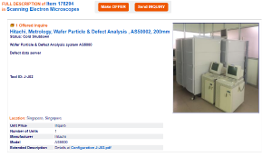 Hitachi CG4000 - 中国半导体二手设备交易平台-半导体设备买卖的好帮手